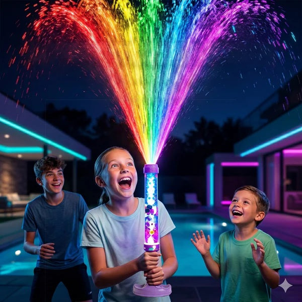 🌈 Glowing Rainbow LED Water Blaster | Summer Fun That Pops Like Magic ...